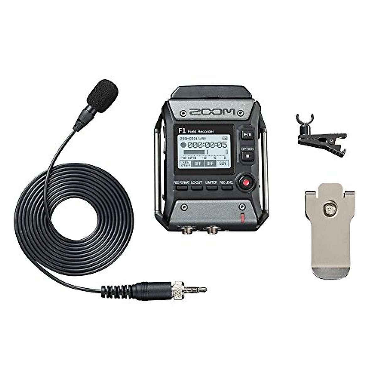 Zoom F1-LP Lavalier Body-Pack Recorder, Audio for Video Recorder, Records to SD Card, Battery Powered, Includes Lavalier Microphone & Zoom CBF-1LP Carrying Case for F1-LP and Accessories
