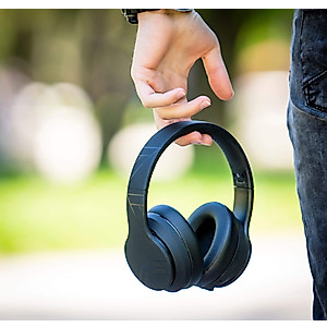 PowerLocus Wireless Bluetooth Headphones, Over Ear Headphones with Microphone, 50H Playtime, HiFi Stereo Sound, Deep Bass, Soft Earmuffs, Foldable Lightweight Headphones for Travel/PC/Cell Phone