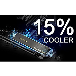 ADATA Legend 840 1TB PCIe Gen4 x4 NVMe 1.4 M.2 Internal Gaming SSD Up to 5,000 MB/s (ALEG-840-1TCS)