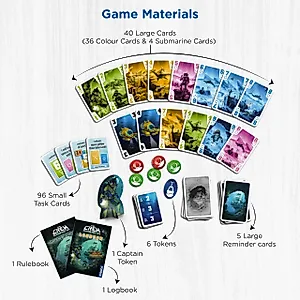 The Crew - Mission Deep Sea | Card Game | Cooperative | 2 to 5 Players | Ages 10+ | Trick-Taking | 32 Levels of Difficulty | Endless Replayability