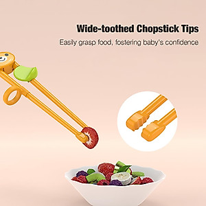 PandaEar 3 Pairs Training Chopsticks for Kids Toddlers, Learning Chopsticks for Beginners trainer, Toddler Chopsticks, Kids Chop Sticks
