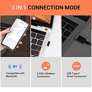 Tera Pro (Extreme Performance) Industrial Wireless Barcode Scanner 2D QR 1D 2.4G Wireless Bar Code Reader 2500mAh Compatible with Bluetooth Drop Resistant Model 8100