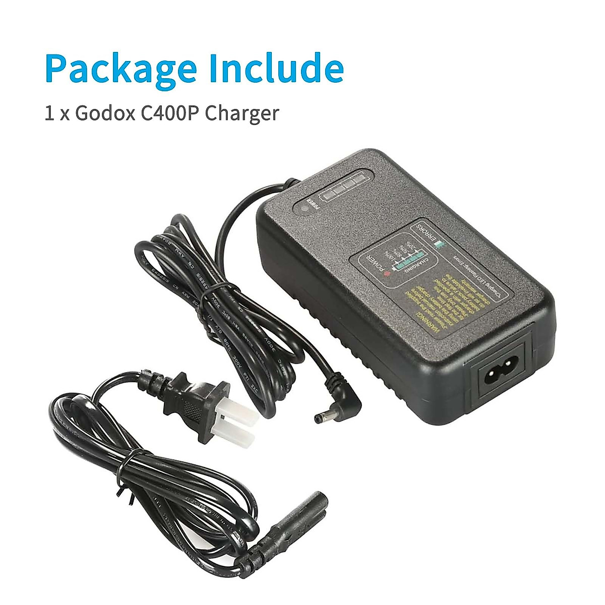 Godox C400P Battery Charger for Godox AD400Pro Strobe Flash