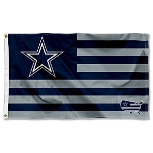 WinCraft Dallas Cowboys USA American Nation Stripes 3x5 Grommet Flag