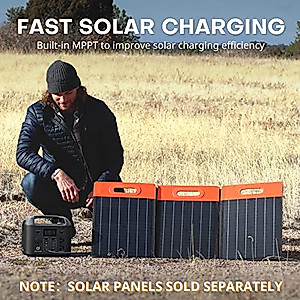 GOLABS R300 Portable Power Station, 299Wh LiFePO4 Battery Backup with 300W Pure Sine Wave AC Peak 500W, Car Outlets, PD 60W Quick in/out Solar Generator for Outdoor Camping Emergency CPAP Black