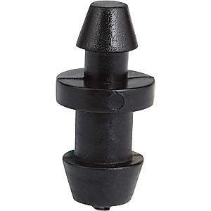 Raindrip 646050B Goof Plugs for Drip Irrigation Supply Tubing, Plug Unneeded Holes in Tubing, Plastic, 50-Pack, Black