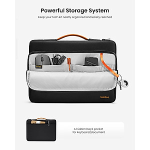 tomtoc 360 Protective Laptop Carrying Bag for The New Razer Blade Pro 17, HP ENVY Laptop 17 Inch, Dell Inspiron 17 3000 Laptop, ASUS ROG ZEPHYRUS S 17.3 Inch, Notebook Bag with Accessory Pocket
