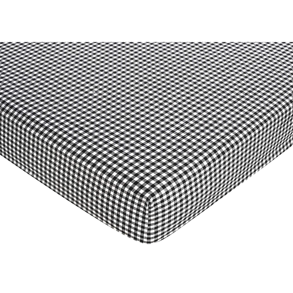 Polka Dot Ladybug Fitted Crib Sheet for Baby and Toddler Bedding Sets by Sweet Jojo Designs - Gingham Print