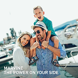 Marvine RV/ Boat Shore Power Extension 50FT 15 Amp to 30 Amp NEMA 5-15P to L5-30R Twist Lock Female with LED Power Indicator & Heavy Duty STW10/3 Cable