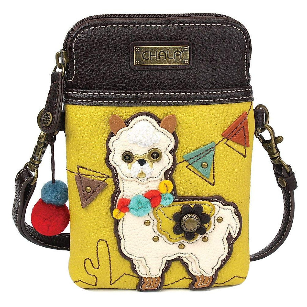 Chala Handbags Llama Cellphone Crossbody Handbag - Llama Collector