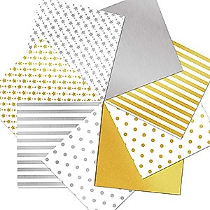 160 Sheets Tissue Gift Wrapping Paper Crafts for Holiday Christmas, 20 x 20 inches (160 Sheets), Assorted Colors(Golden,Sliver), Perfect for Gift Bags,Easter Party Favors Decorations