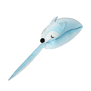ITODA U Shaped Fox Airplane Travel Pillow Cute Neck Head Chin Support Sleep Cushion Compact Portable Animal Washing Nap Headrest for Office Home Car Train Bus Camping