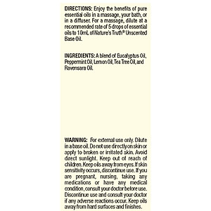 Nature's Truth Essential Oil, Breathe Easy, 0.51 Fl Oz, Clear (NT5541)