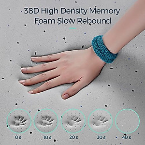 LINSY LIVING Mattress Topper Queen Gel Infused Memory Foam Mattress Topper, 3 Inches Cooling Bed Topper Queen Size with Removable Cover, CertiPUR-US & Oeko-TEX Certified, Queen