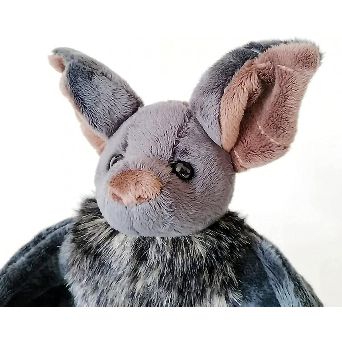 Enivtfz 12" Large Bat Plush Toys, Creepy Goth Bat Stuffed Animal Lifelike Bats Plushie Doll Gothic Bat Soft Hugging Plush for Halloween Easter Christmas Valentines Birthday Gift