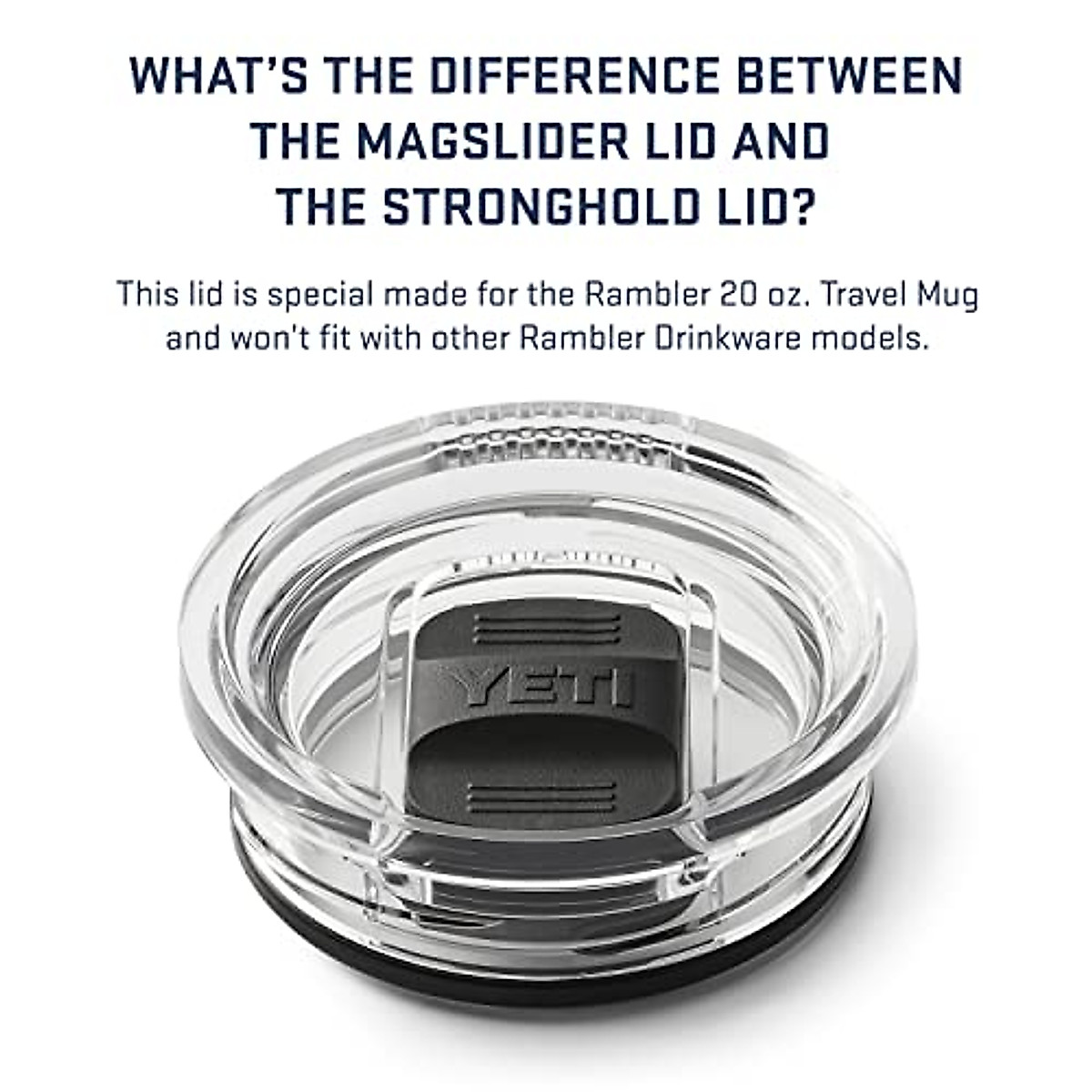 YETI Rambler 20 oz Stronghold Lid for the 20 oz Travel Mug Only