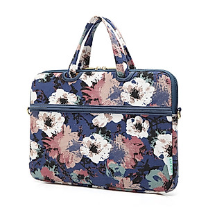 kayond Watercolor orchid Patten water resistant Laptop Shoulder Messenger Bag Case Sleeve for 14 Inch 14.1 Inch Laptop,Laptop Briefcase