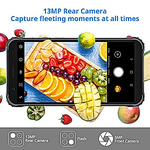 Blackview Rugged Smartphone BV4900Pro,7GB+64GB/SD 256GB 4G Dual SIM Unlocked Cell Phones,IP68 Waterproof Android 12 Phones,5580mAh 5.7 Inch Rugged Mobile Phone,Face ID/NFC/OTG/GPS T-Mobile Phone