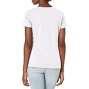 Hanes Women's X-Temp V-Neck Tee, White, Medium