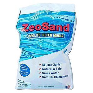 Zeo, Inc ZeoSand-50 ZeoSand Swimming Pool Sand Replacement, Alternative Filter Media, 50 P, White