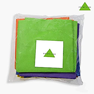 Kids Gift Bags - 12 Pack 6x6 Inch Extra Small Fabric Git Bags with Handles, Multi Color Cloth Fabric Reusable Totes Bulk, Neon Party Favor Bag for Kids Birthdays Parties, Gifts, Goodies, Treats, Candy