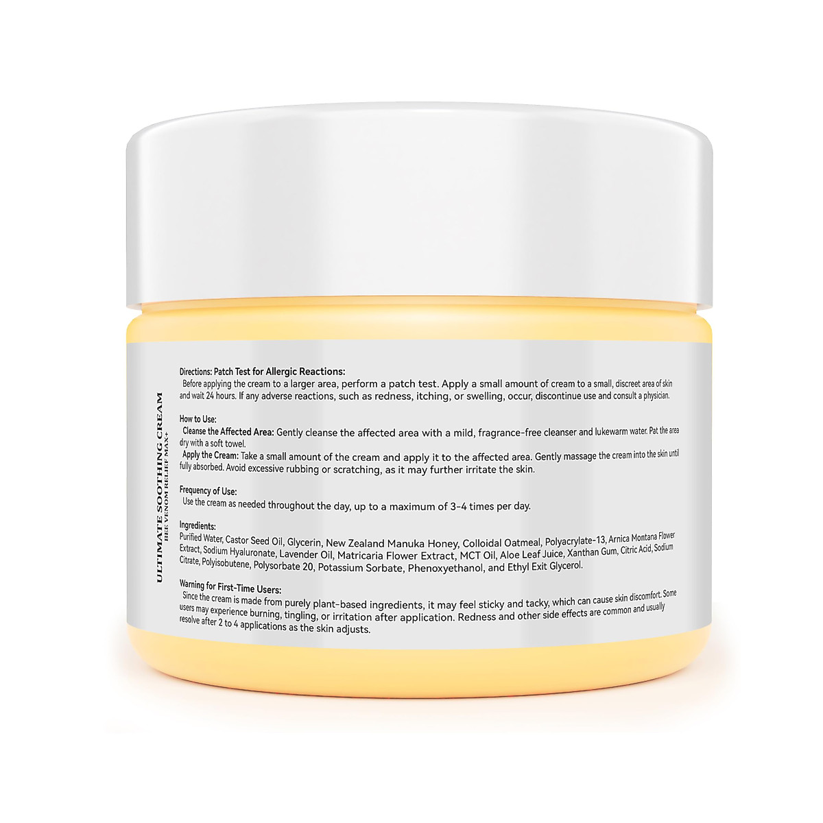 Heat Rash Itch Relief, Extra Strength Cream, Jock Itch, Athlete's Foot Hand Skin, Tinea Versicolor, Armpit, Itchy Feet, Psoriasis, Scalp Dandruff, Fast Relief for Eczema, Rosacea, 24h Soothing Treat