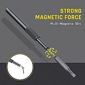 Fanttik X5 Precision Screwdriver Set, 25-in-1 Mini Screwdriver, 5/32'' Hex, Magnetic Driver Bits Set, Pocket Manual Hand Tool, Screwdriver Tool Set, Repair Tool Kit for Electronics