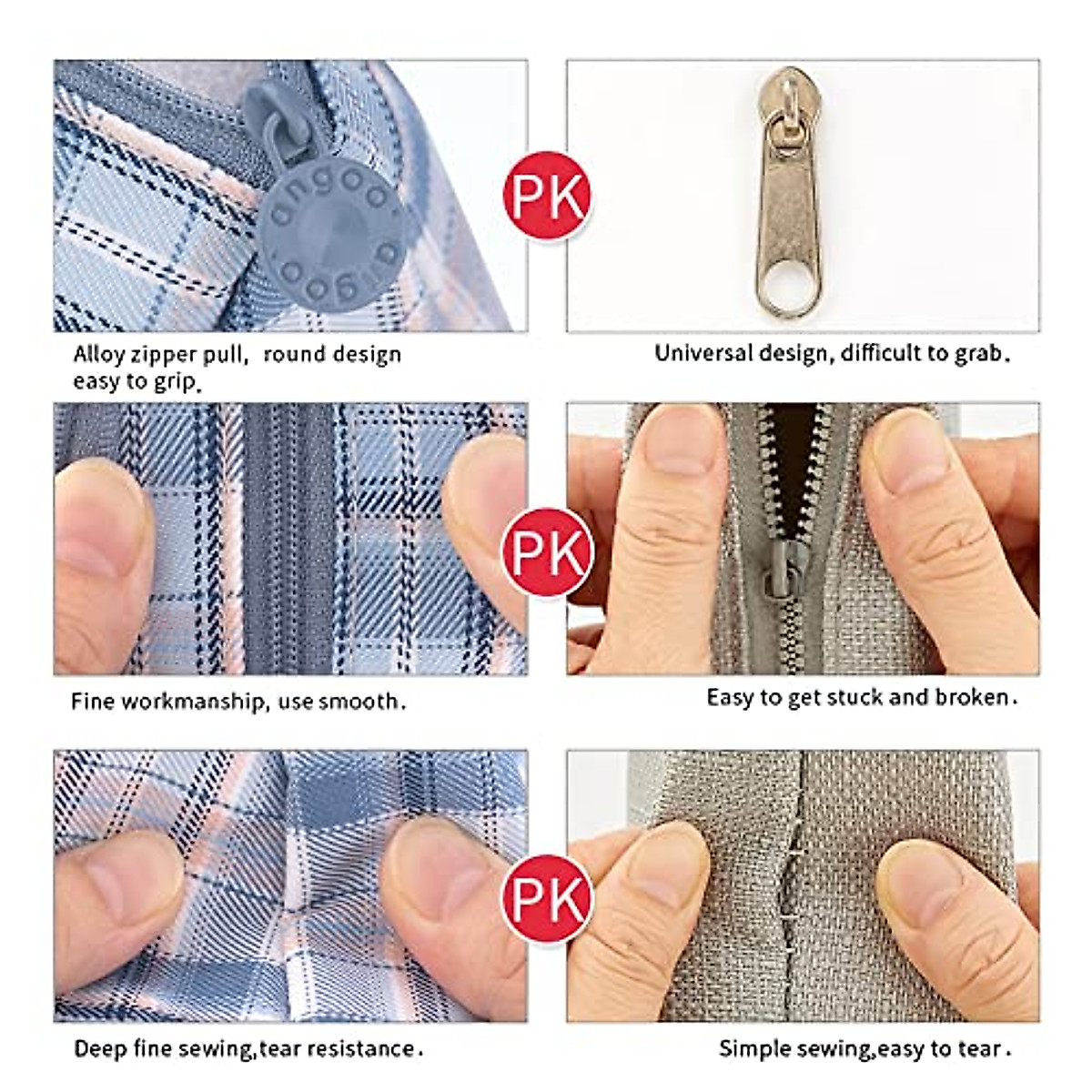 EASTHILL Big Capacity Pencil Case Canvas High Large Storage Pouch Marker Pen Case Simple Stationery Bag School College Office Organizer for Teens Girls Adults Student-Plaid Q