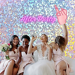 VENUS ALLURE Bachelorette Party Foam Finger Engagement Ring - Bride-to-Be Photo Prop, Bridal Shower & Wedding Decoration