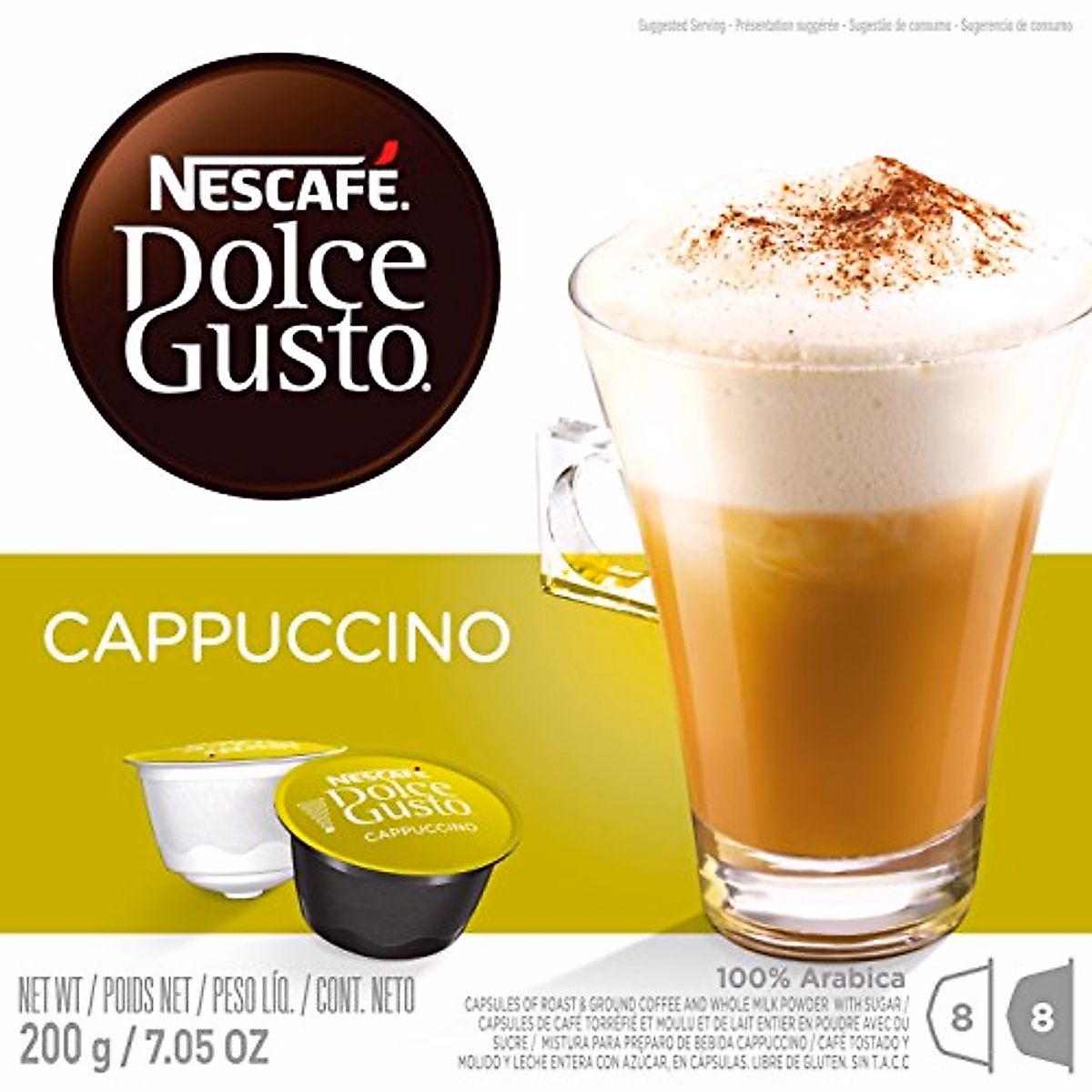 Nescafe Dolce Gusto for Nescafe Dolce Gusto Brewers, Cappuccino, 16 Count