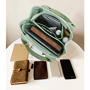 beyondy Large Capacity Multi-Pocket Handbag (Pink)