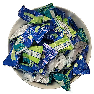 Bar Mitzvah Peppermints 100 Count Wrapped-For Boy's Birthday Jewish Religious Ceremony