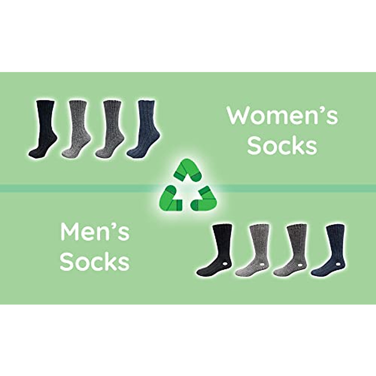 Sierra Socks Thick Hiking Wool Socks, Gift for Father (Charcoal, Large)