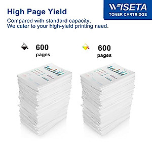 WISETA LC103 XL LC103XL Compatible Ink Cartridge Replacement for Brother LC103 XL LC-103XL LC103XL LC103BK LC101 to Use with MFC-J870DW MFC-J6920DW MFC-J6520DW MFC-J450DW (5 Pack, 2B1C1M1Y)