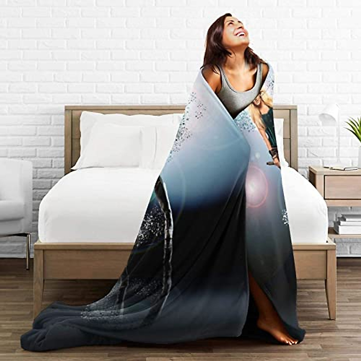 AzudyaPle Flannel Blanket Carrie Singer Underwood Throw Blanket Air Conditioning Blanket for All Season Living Room Bedroom 80"x60"