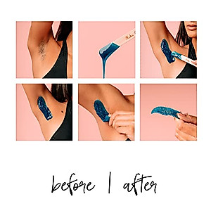 KoluaWax Premium Waxing Kit for Women - Hot Melt Wax Warmer for Hair Removal, Eyebrow, Bikini, Legs, Face, Brazilian Wax & More - Machine + 4-Pack Hard Wax Beads + Accessories, Black