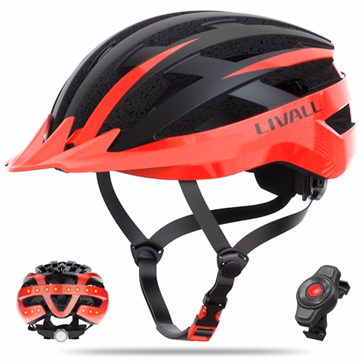 LIVALL MT1 Neo Bluetooth Bike Helmet with Speakers & Built-in Microphone, Fall Detection, Mountain Bike Helmet with Turn Signals & Brake Warning Light, MTB & Road Bike Helmet for Adults Men Women