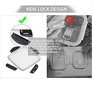 CASA LINGO Airtight Food Storage Containers with Lids, 5.3L Large Pantry Organization and Storage for Bulk Food Dry Food Cereal, Set of 4 Plastic Food Storage Containers