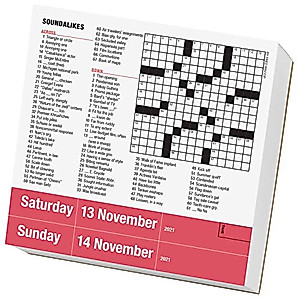 Mensa 10-Minute Crossword Puzzles Page-A-Day Calendar 2021