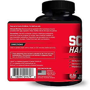 Force Factor SCORE! Hardcore, 3-Pack, Nitric Oxide Booster Supplement for Men with L-Citrulline, Yohimbe, Black Maca & B Vitamins to Boost Increase Stamina, Maximize Physical Performance, 360 Tablets
