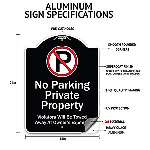 SignMission Designer Series Sign - Exit Sign Exit with Up Arrow | Black & White 18" x 24" Heavy-Gauge Aluminum Architectural Sign | Protect Your Business & Municipality | Made in The USA