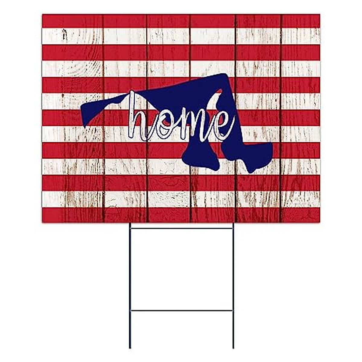 Independence Day Home maryland Yard Signs with Stakes Lawn Yard Decorations for Birthday 18x24 Inch Customized Lawn Sign US Flag Fourth of July Corrugated Plastic Lawn Signs with Stakes for House Rent