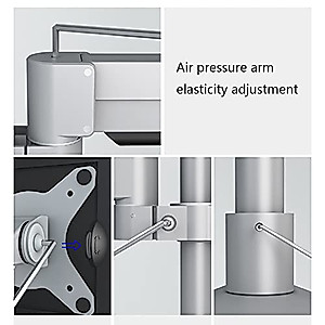 OMTONGXIN Monitor Arm Quad Screen Monitor Stand Mount 15"-27" Monitor Desk Mount Stand with Robotic Arm Height Adjustable Monitor Arm Mount, Each Arm Holds Up to 22 Lbs Adjustable Monitor Stand