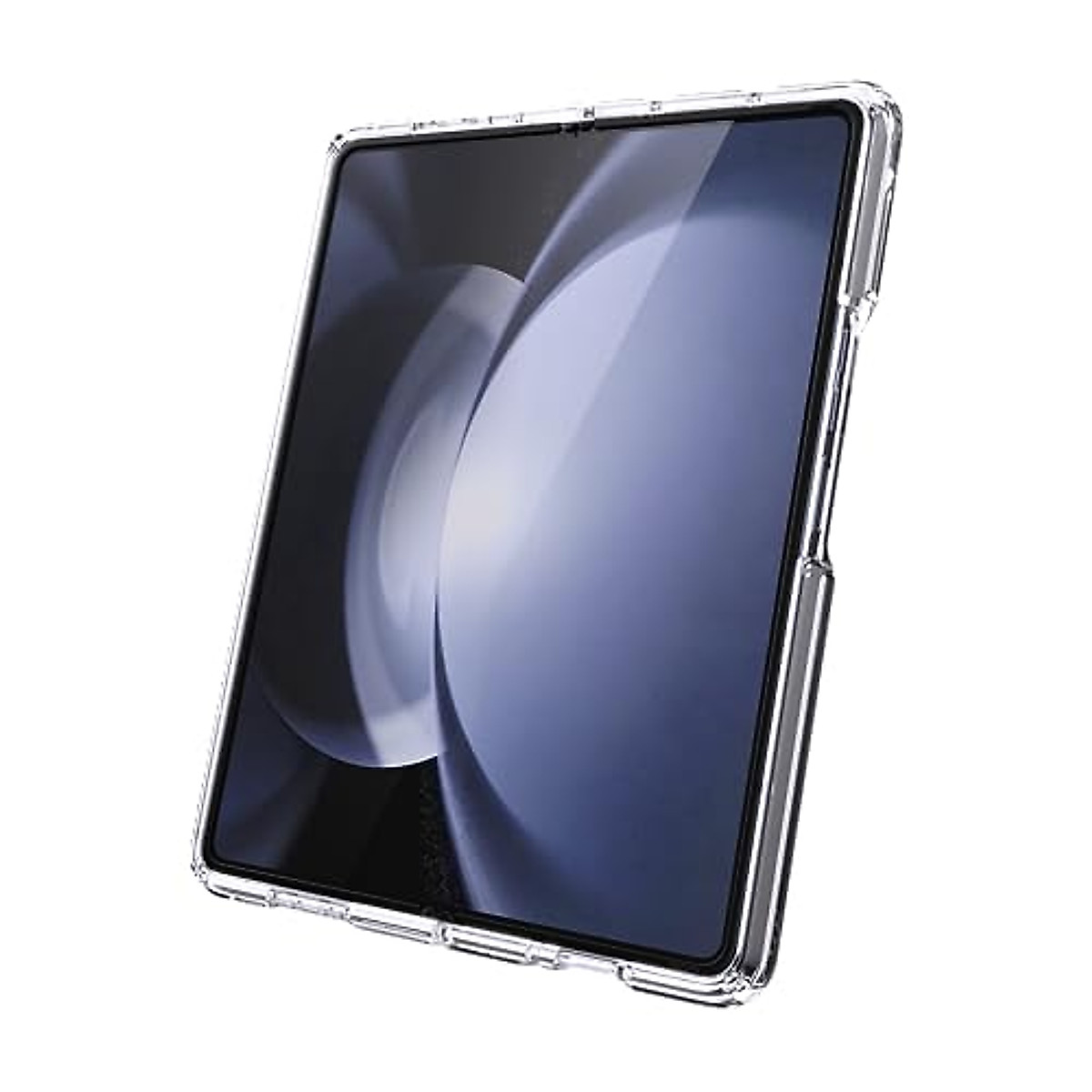 Speck Clear Samsung Galaxy Z Fold 5 Case - Foldable, Scratch Resistant & Drop Protection - Anti-Yellowing Clear Phone Case for Galaxy Z Fold 5 - Presidio Perfect-Clear