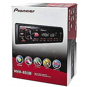 Pioneer MVH-85UB Digital Media Car Stereo Receiver , USB , Auxiliary , MP3 Playback , Mixtrax , Media App Control , Siri Eyes Free Compatible
