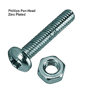 Machine Screw Assortment Kit Includes Phillips Bits-2,410 Piece Phillips Pan Head