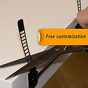 Cable Clips, 60 pcs Self Adhesive Cable Management Clips, Wire Clips with Strong Adhesive Tapes, Wire Organizer for Cable, Under Desk, Home, Office