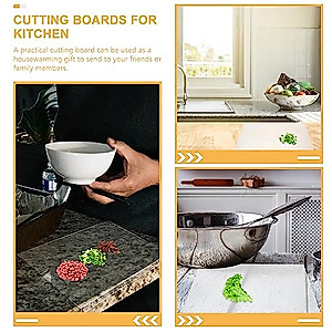 Homoyoyo Acrylic Cutting Boards Clear Chopping Board Anti- Transparent Cutting Board for Counter Countertop Protector Home Restaurant