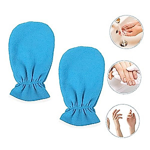 Gel Gloves 3 Pairs Exfoliating Hand Mask Black Disposable Gloves Moisturizing Hand Gloves Hand Lotions Womens Glove Gel Spa Gloves Flannel Blue Hand Spa Gloves Disposable