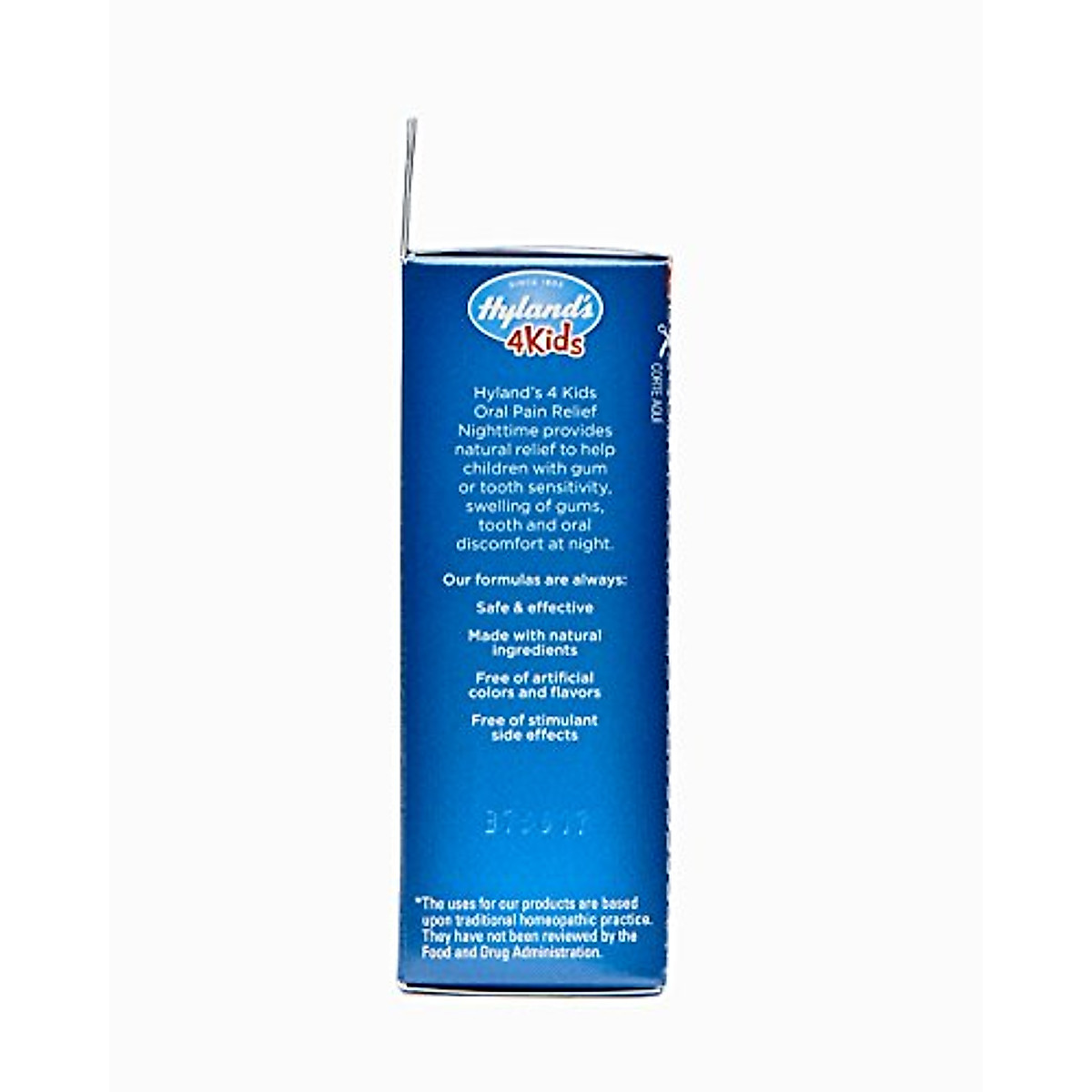 Kids Nighttime Oral Pain Relief Tablets by Hyland's 4Kids, Natural Relief of Toothache, Swelling Gums, and Oral Discomfort, 125 Count